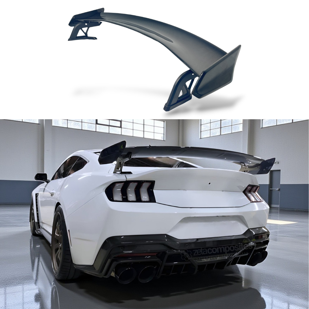 (2024'+ S650) Mustang Carbon Fiber Wing Super Snake Track Style ...
