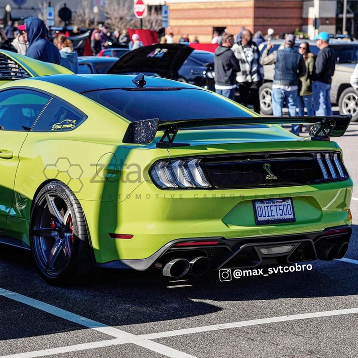 2015-2023 Mustang Carbon Fiber Gt500 Track Pack Spoiler Rear Wing 3 Pi ...