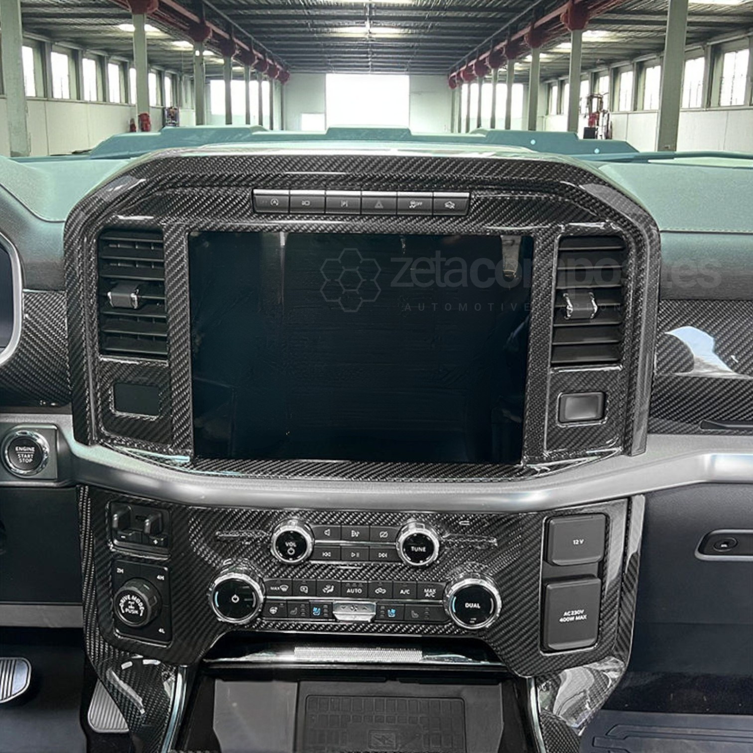 (2021'+) F150 Carbon Fiber Screen Panel – ZetaComposites