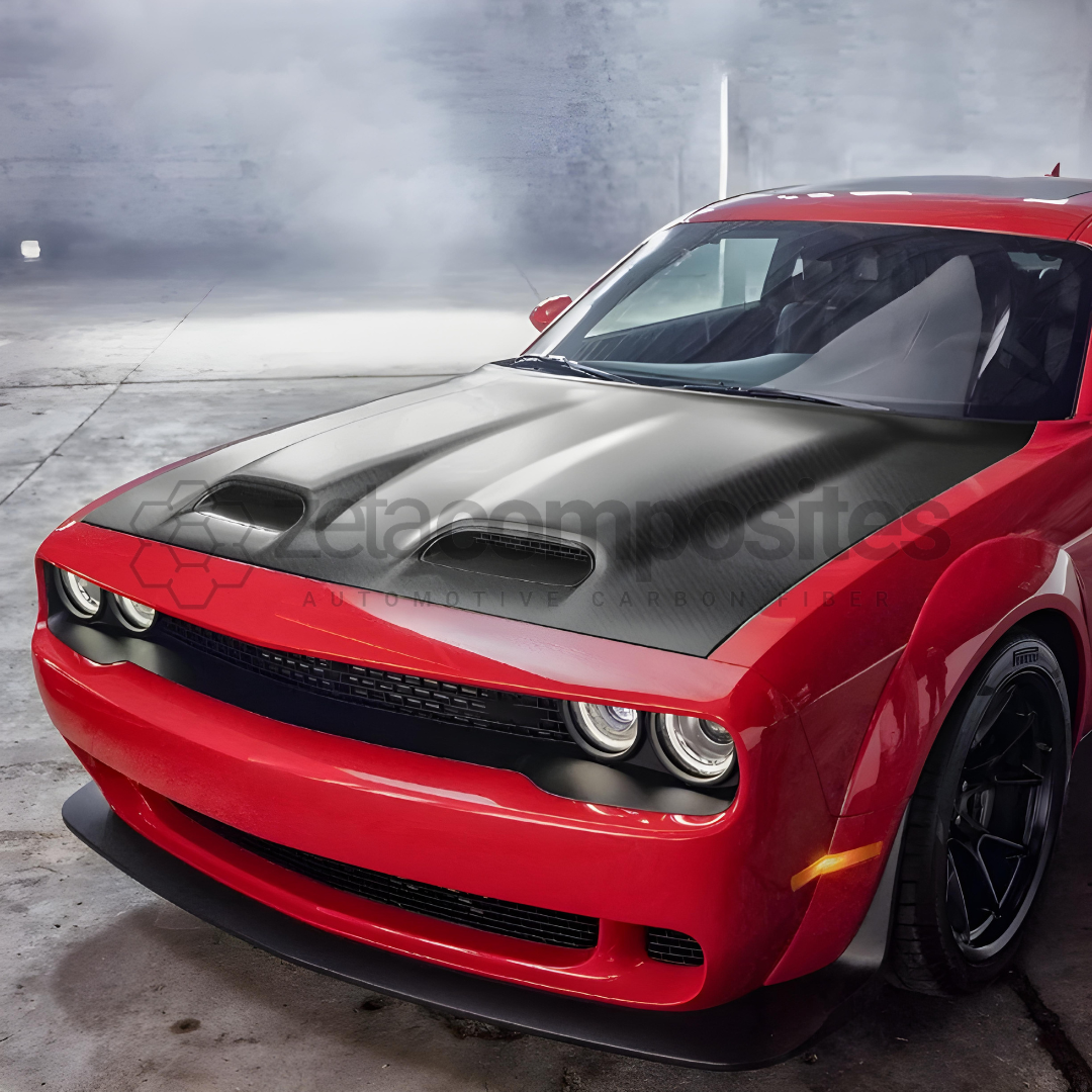 2015-2023 Dodge Challenger Hellcat Redeye Carbon Fiber Hood ...